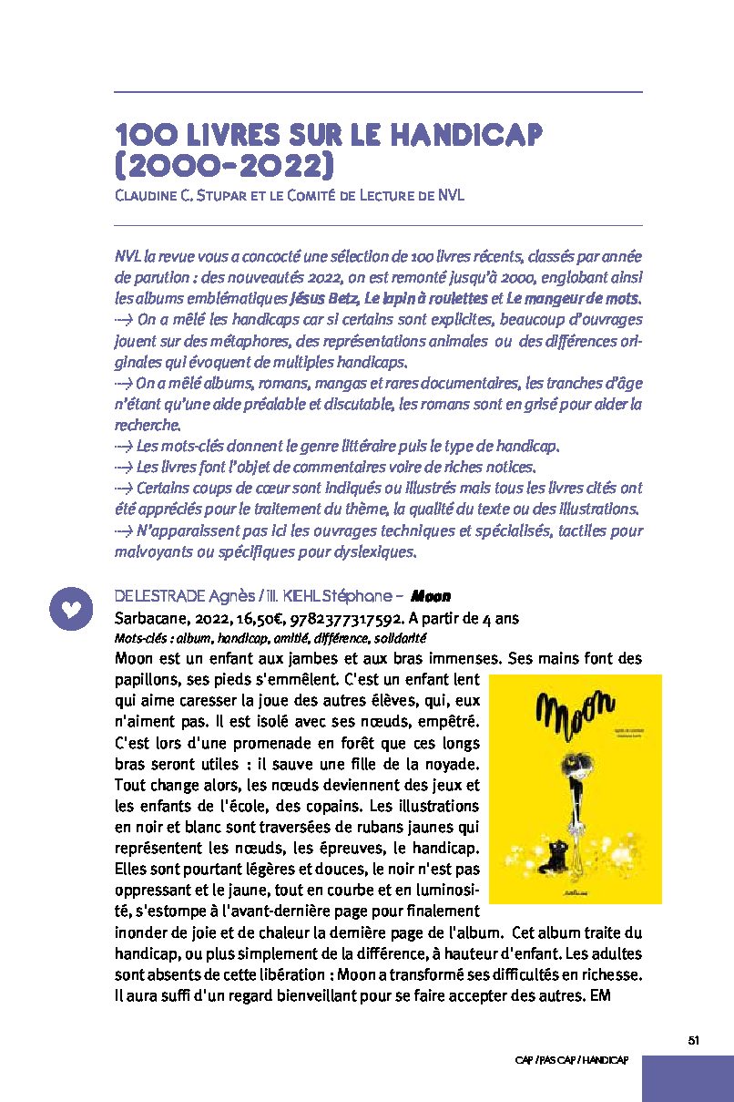 Cap / Pas cap / Handicap - NVL - Centre Denise Escarpit